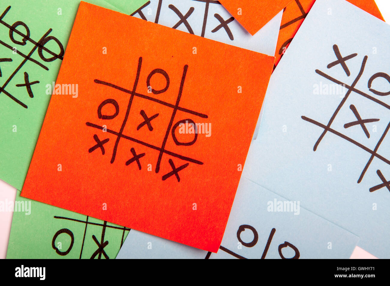 Tic tac toe morpion croise Banque de photographies et d’images à haute ...