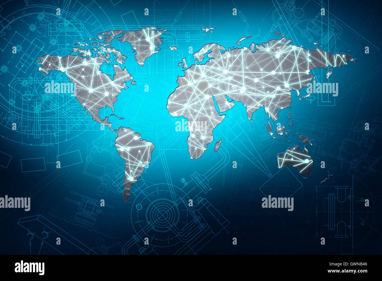 Mapa mundi dibujo Banque de photographies et d’images à haute ...