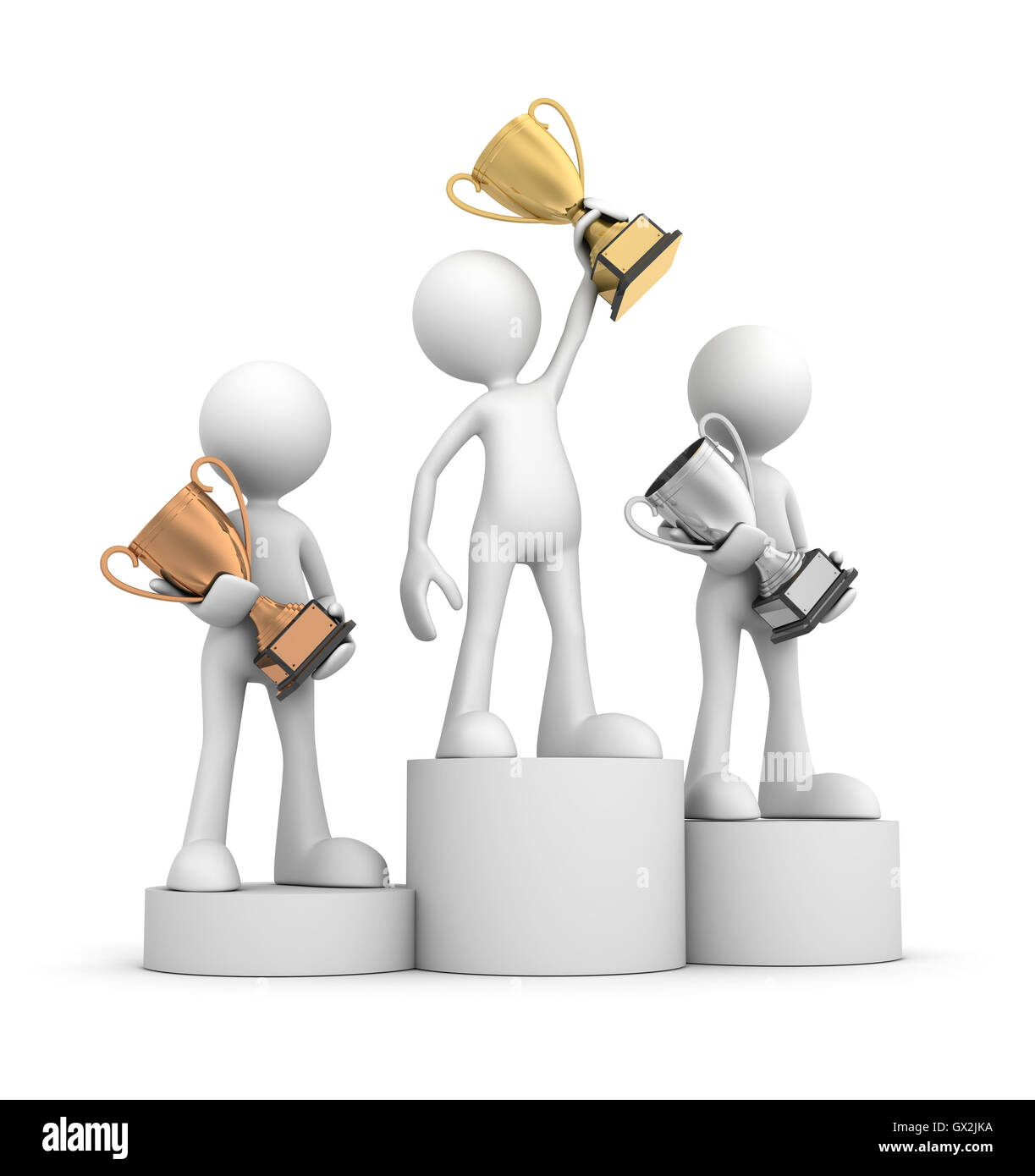 Concept gagnant podium 3d illustration Photo Stock - Alamy