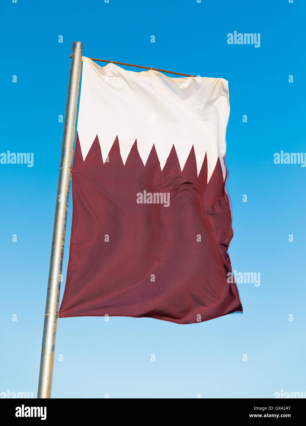 Drapeau de qatar Banque de photographies et d’images à haute résolution ...