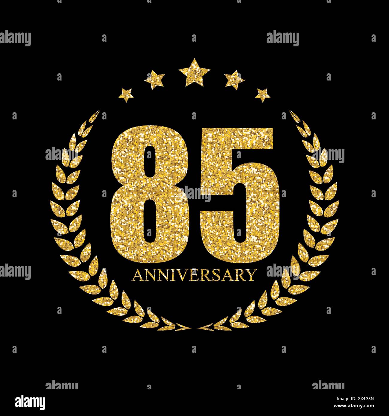90 ans anniversaire Logo du modèle Vector Illustration Image ...