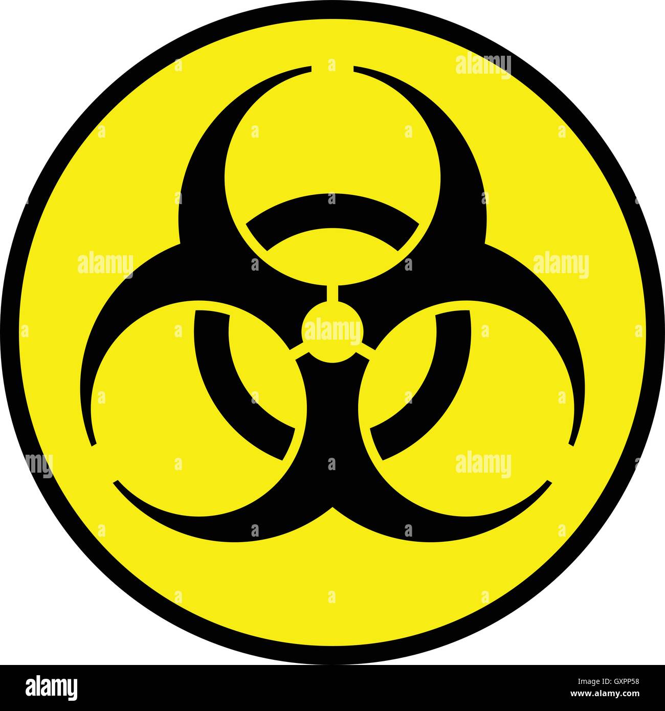 Matières infectieuses, symbole de danger biologique, vector ...