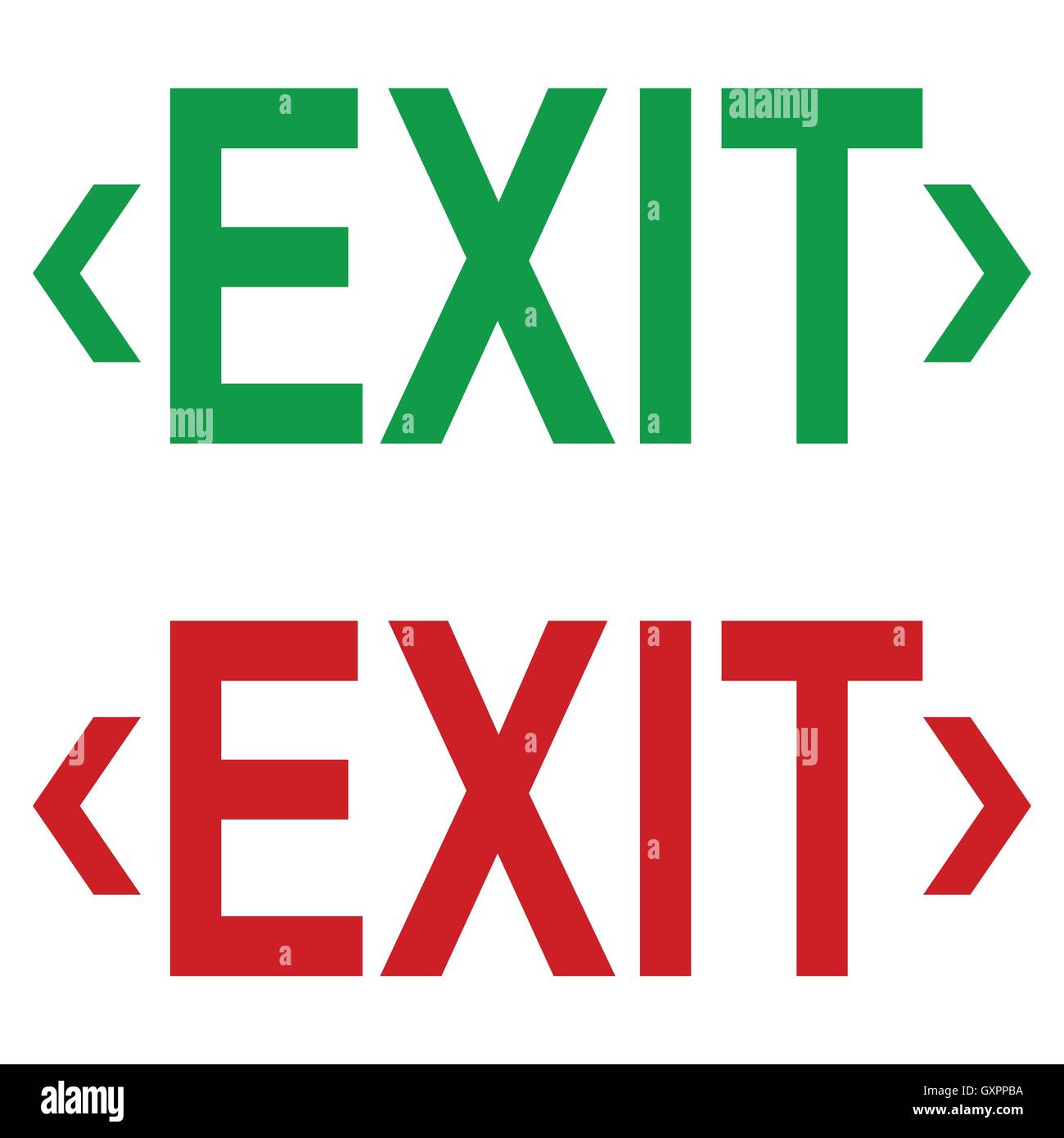 Red exit sign Banque de photographies et d’images à haute résolution ...