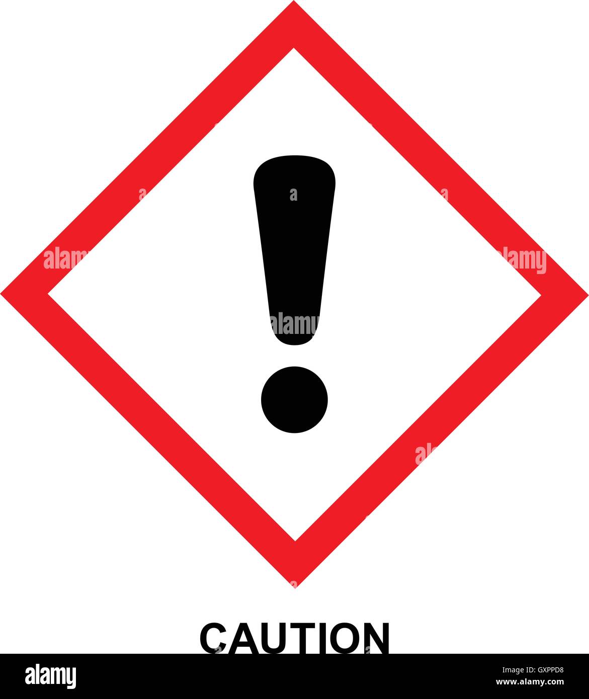 Pictogramme de danger - Attention, danger pour la santé avertissement ...