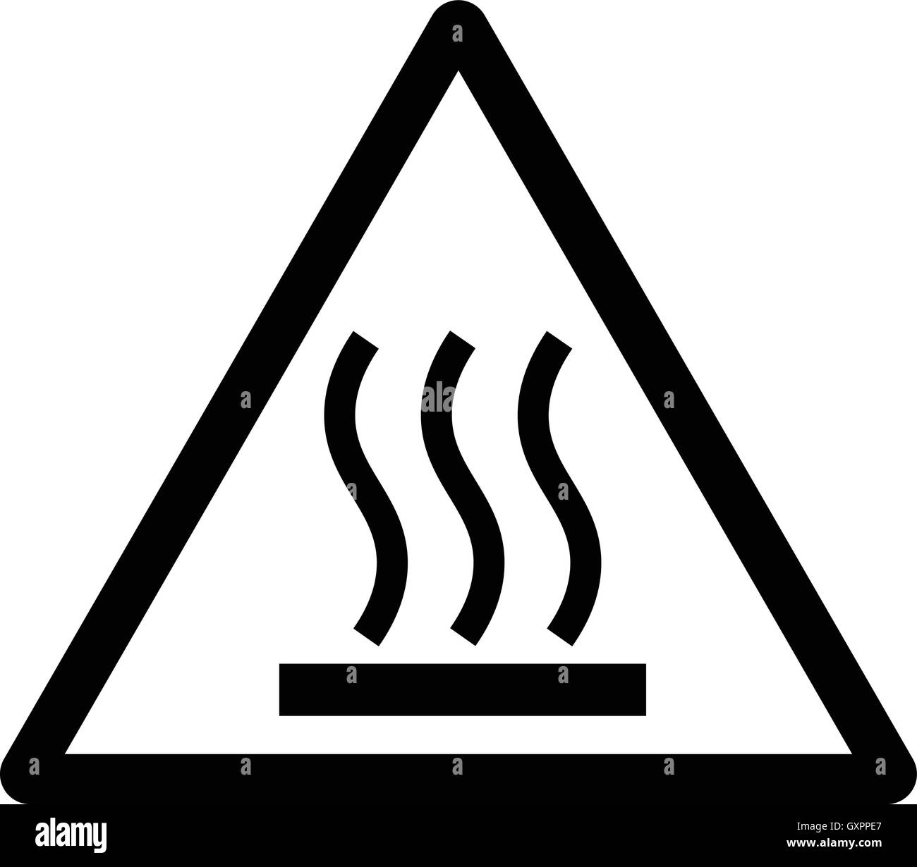 Caution hot surface sign Banque de photographies et d’images à haute ...