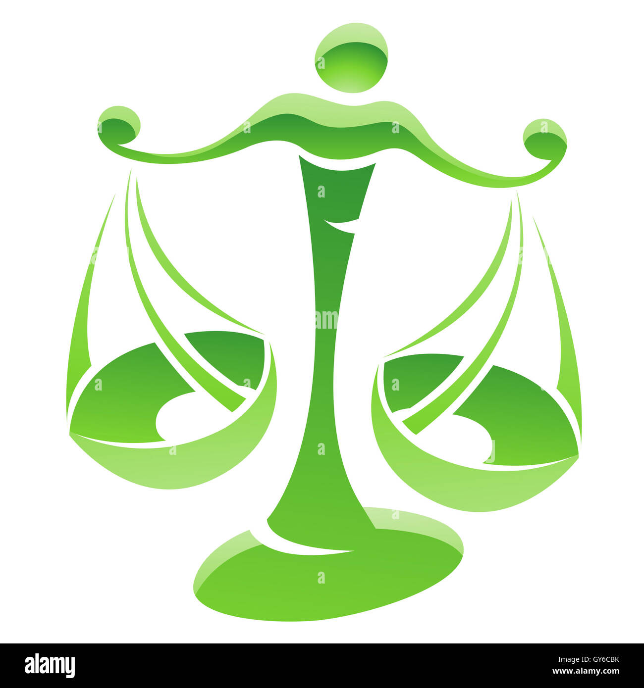 Illustration du Zodiaque Balance signe du zodiaque isolé sur fond blanc ...