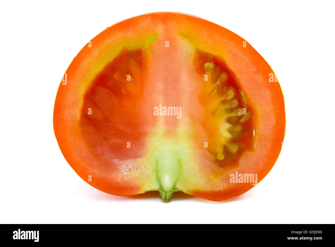 Coupe transversale de tomate Banque d'images détourées - Alamy