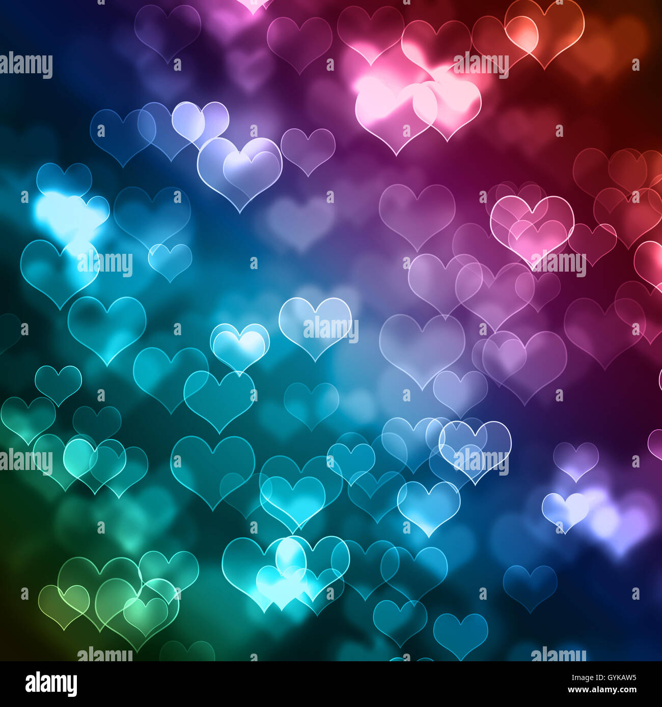 Hearts background Banque de photographies et d’images à haute ...