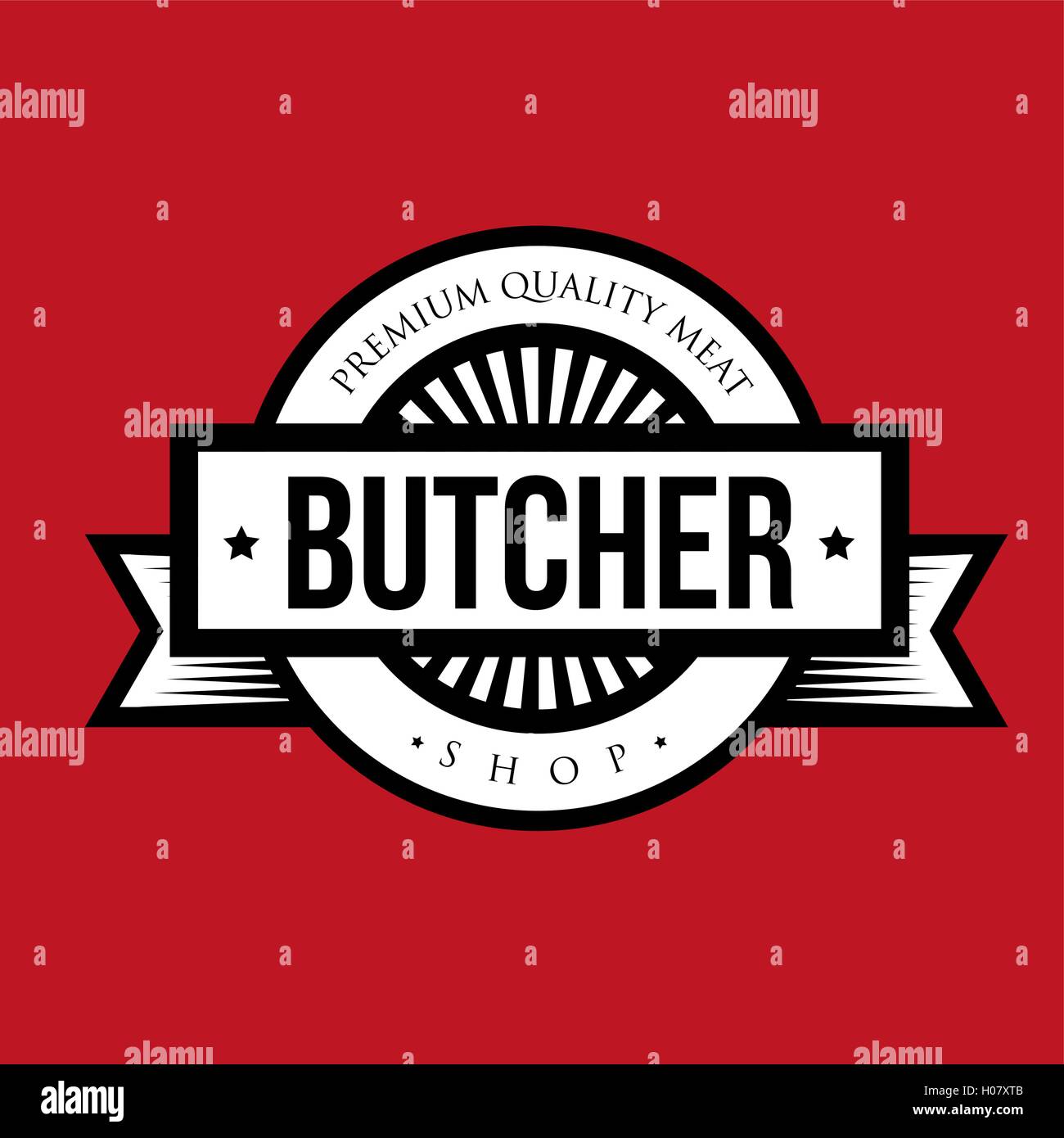 Boucherie logo Banque de photographies et d’images à haute résolution ...