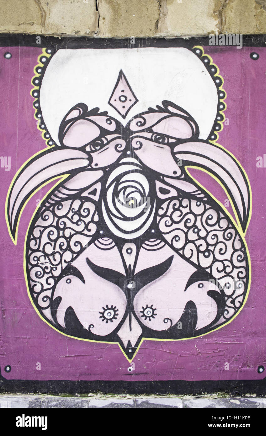 Oiseaux graffiti oiseaux Banque de photographies et d’images à haute ...