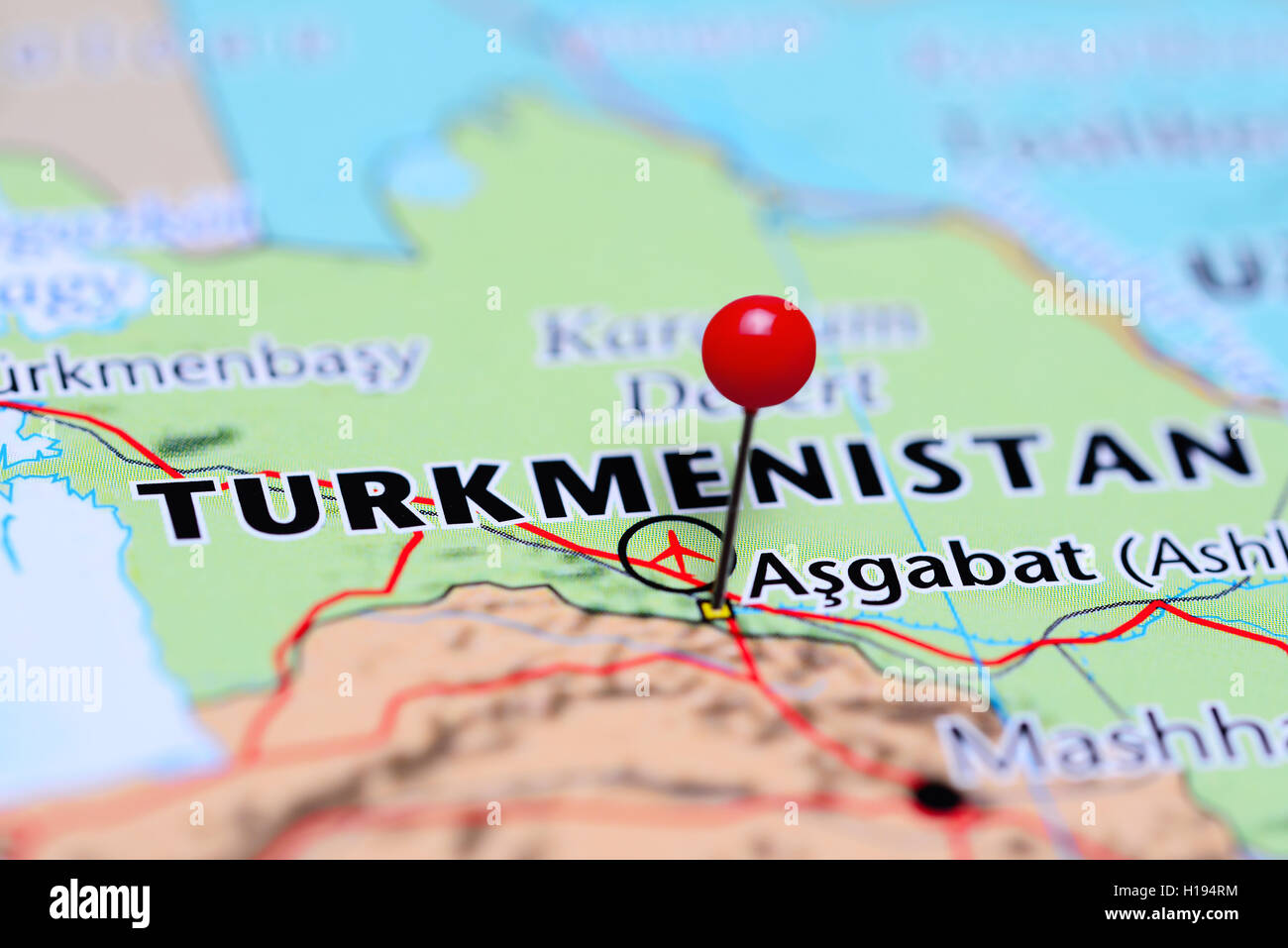 Turkmenistan ashgabat map Banque de photographies et d’images à haute ...