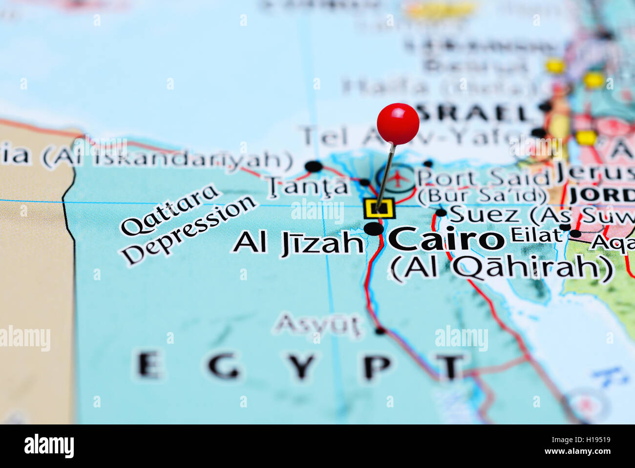 Le caire sur une carte Banque de photographies et d’images à haute ...