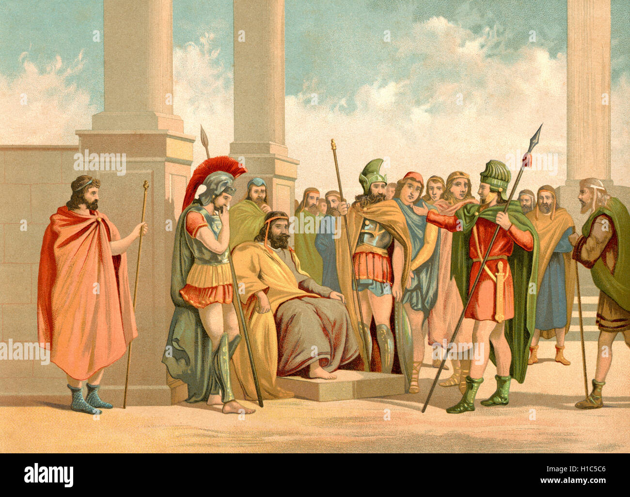 L'Agora de la Grèce antique Photo Stock - Alamy