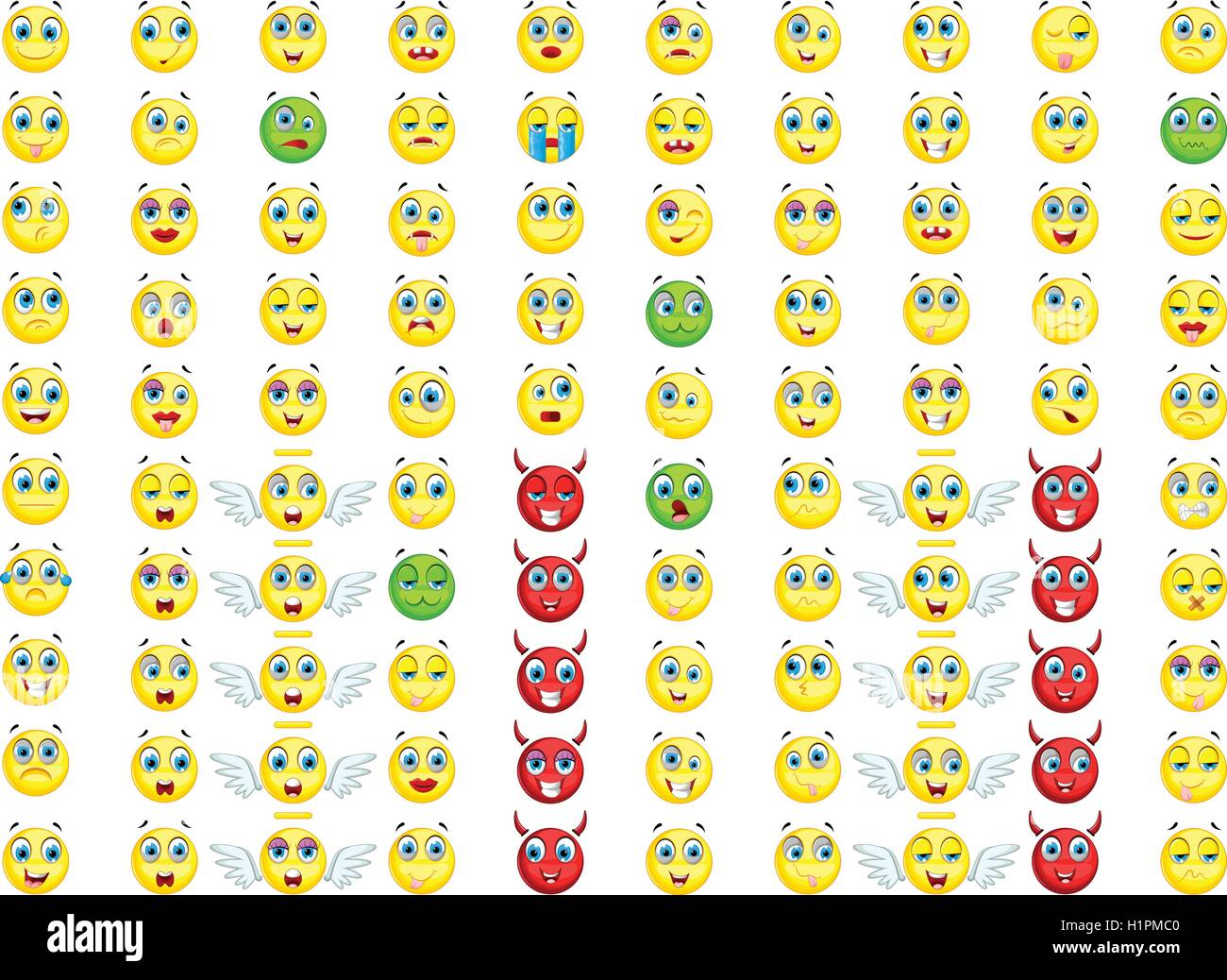 Smiley emoticon facial expression angry Banque de photographies et d ...