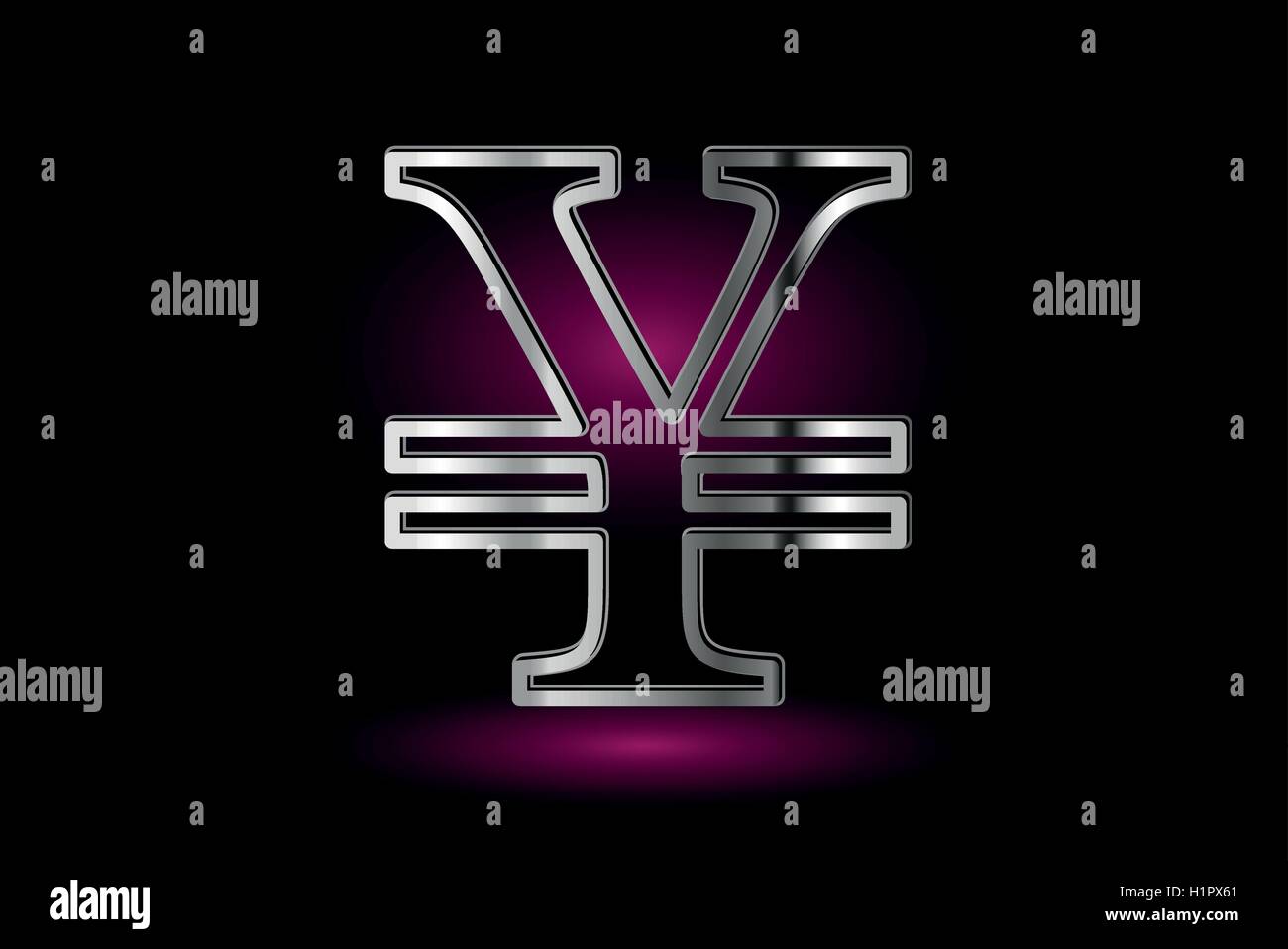 Yen Yen, symbole, symbole monétaire Image Vectorielle Stock - Alamy