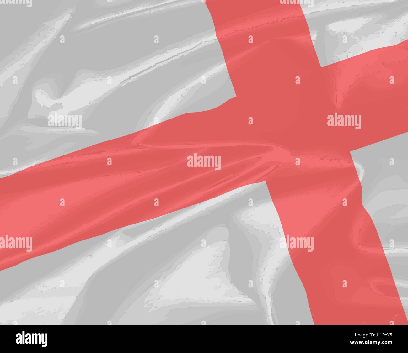 Drapeau blanc croix rouge Banque d'images vectorielles - Alamy