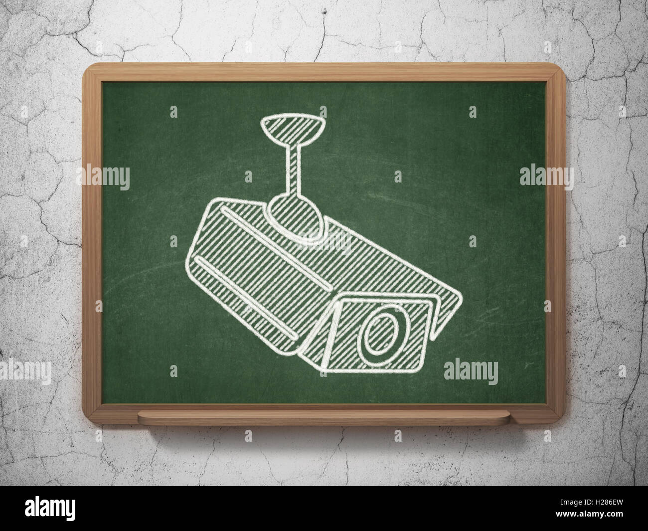 Concept de la vie privée : caméra de surveillance sur l'arrière-plan du ...