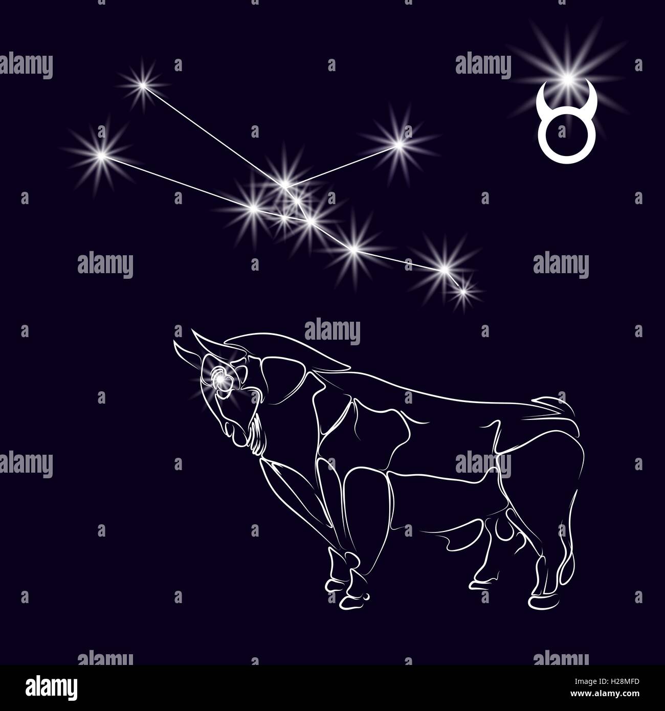 La Constellation Du Taureau Banque d'image et photos - Alamy