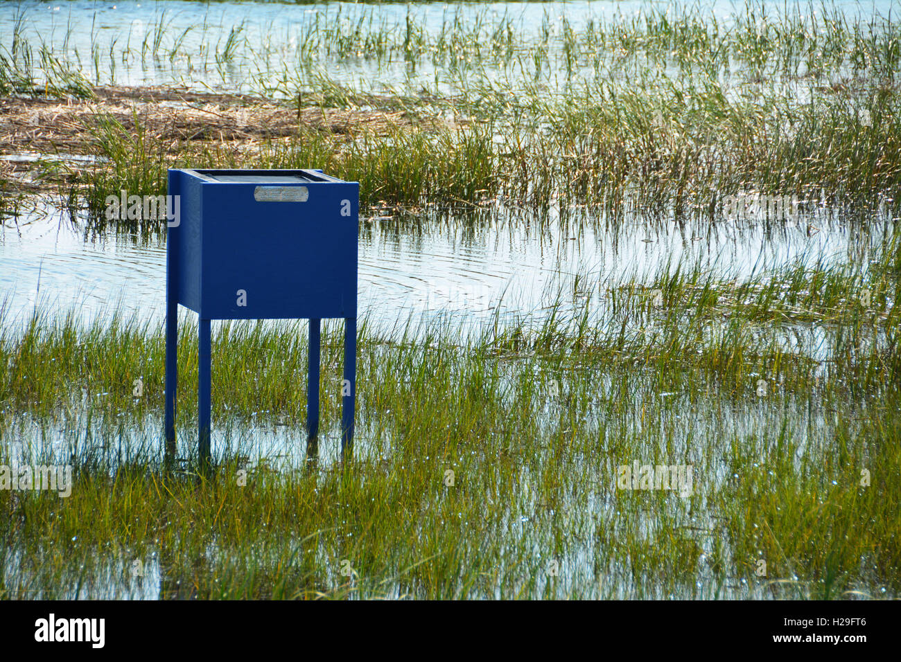 Boite bleue Banque de photographies et d’images à haute résolution - Alamy