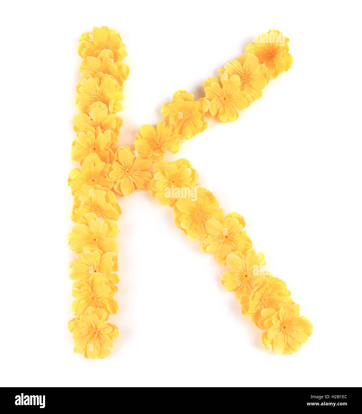 Lettre k fleur Banque de photographies et d’images à haute résolution ...