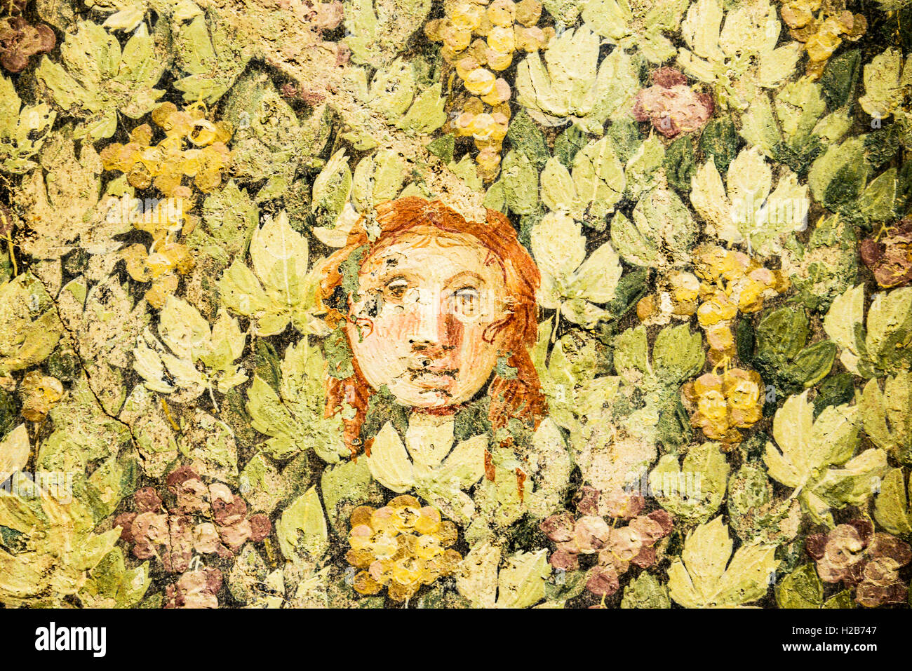 Fresque romaine de Pompéi maisons, Musée Archéologique de Naples Photo ...