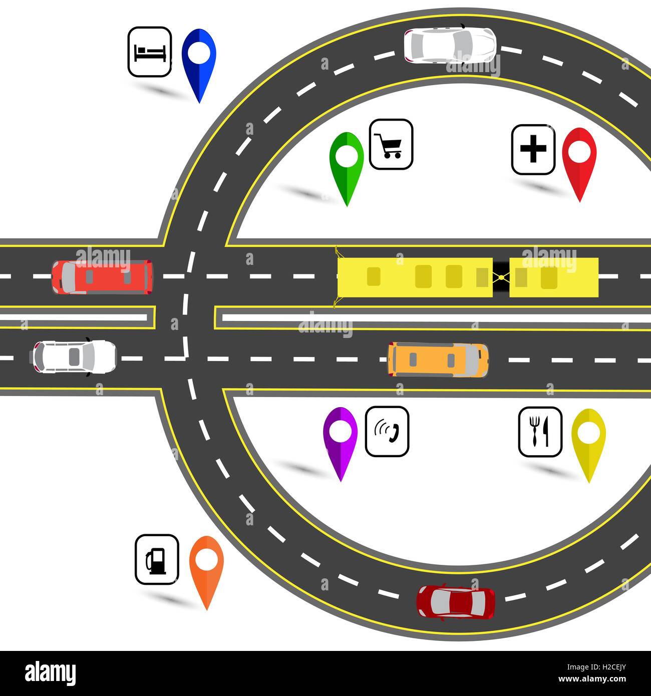 Panneau de direction humoristique Banque d'images vectorielles - Alamy