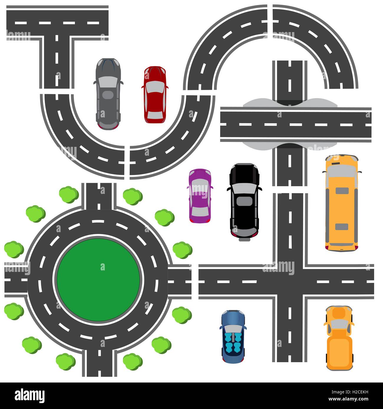 Intersections de circulation Banque d'images vectorielles - Alamy