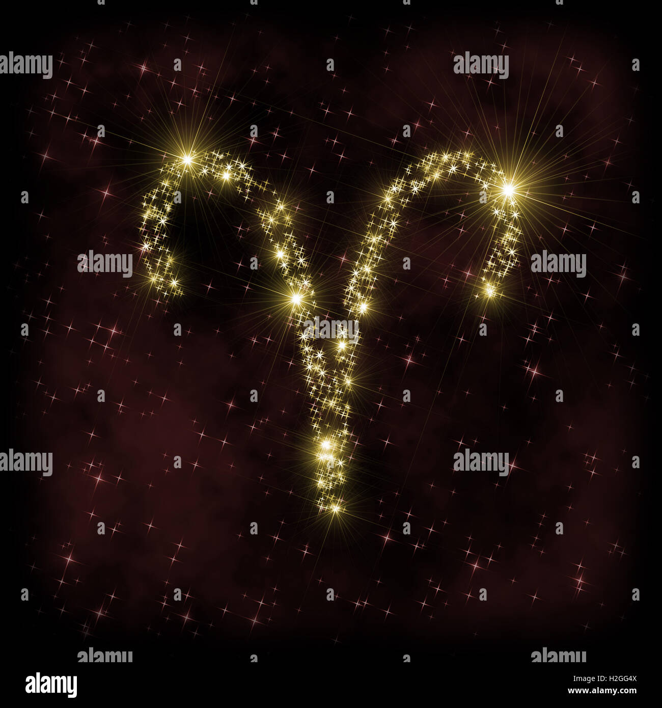 Le bélier signe Zodiak - astronomie ou illustration de l'astrologie ...