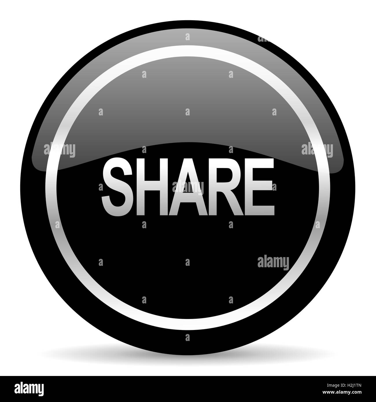 Symbole de partage Banque d'images noir et blanc - Alamy