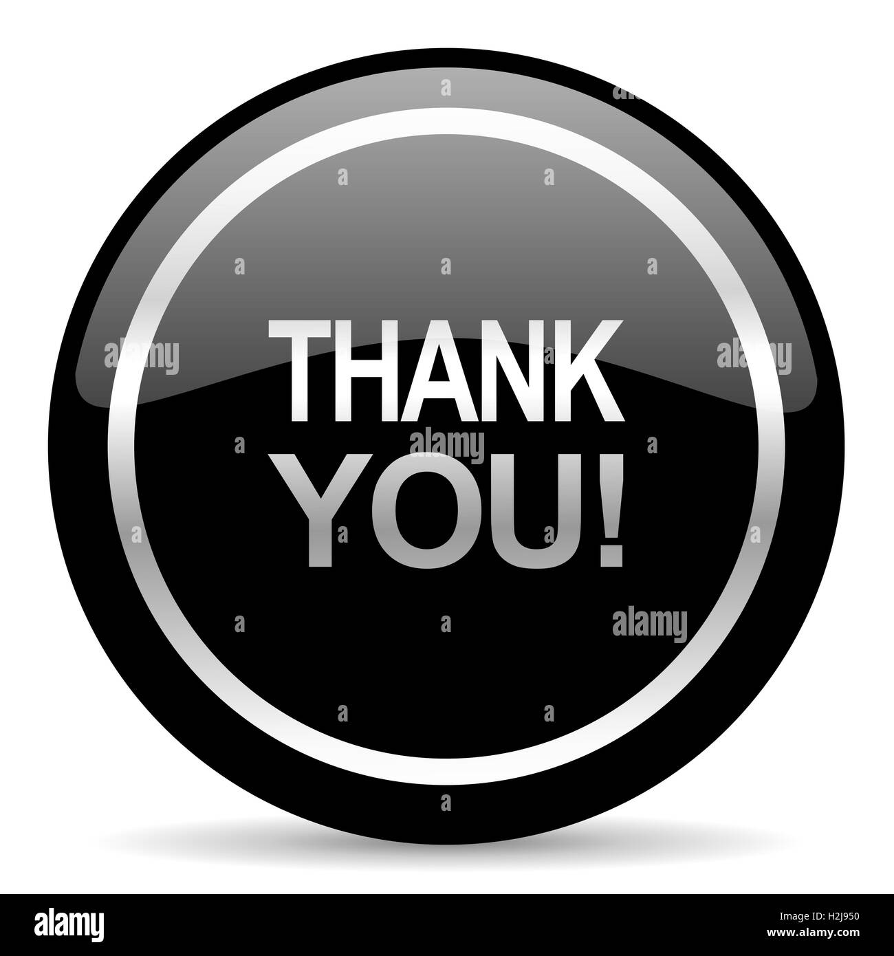 Symbole de remerciement Banque d'images noir et blanc - Alamy