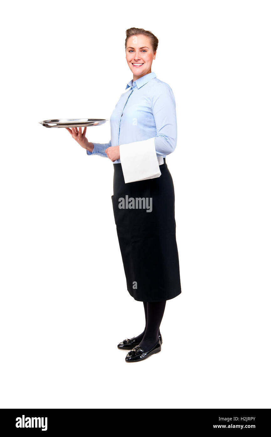 Serveuse avec plateau Banque de photographies et d’images à haute ...