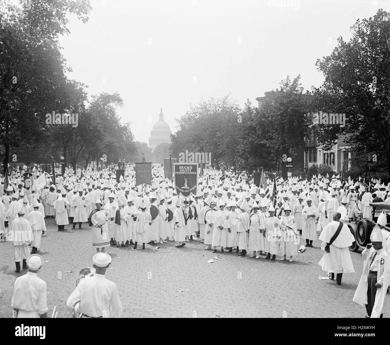 Ku Klux Klan Parade, Washington DC, USA, National Photo Company, Août ...