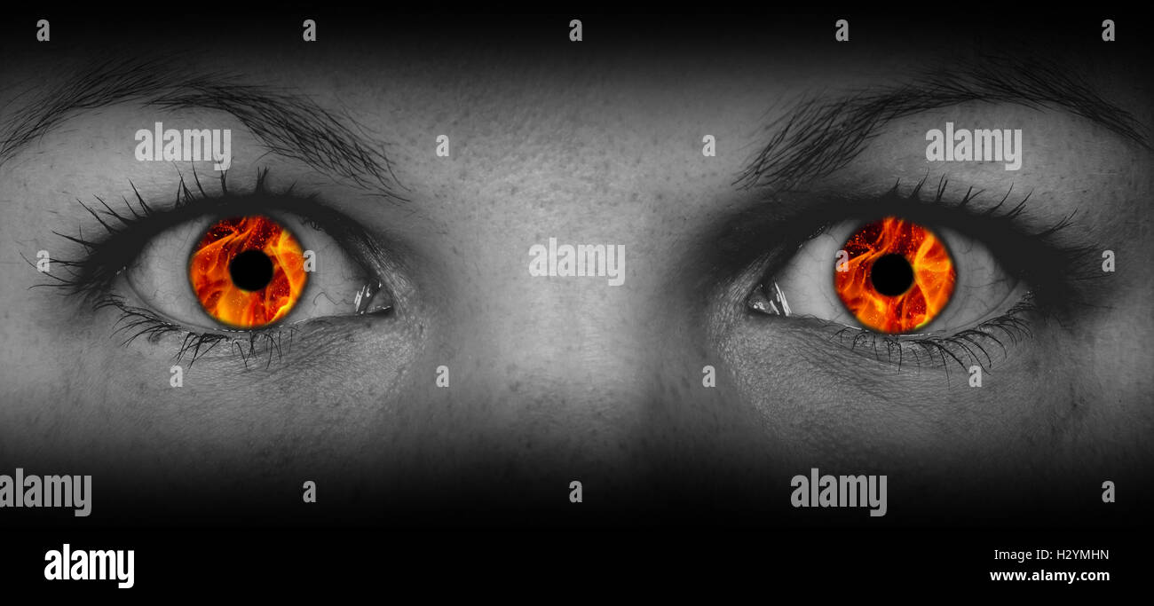 Flaring eyes Banque de photographies et d’images à haute résolution - Alamy