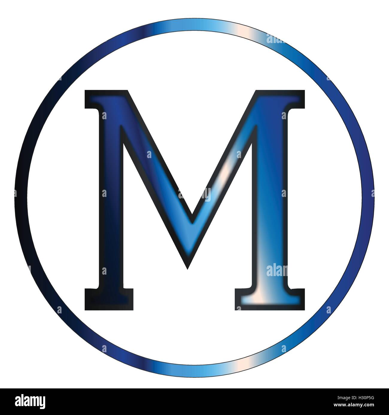 Lettre grecque mu Banque d'images vectorielles - Alamy