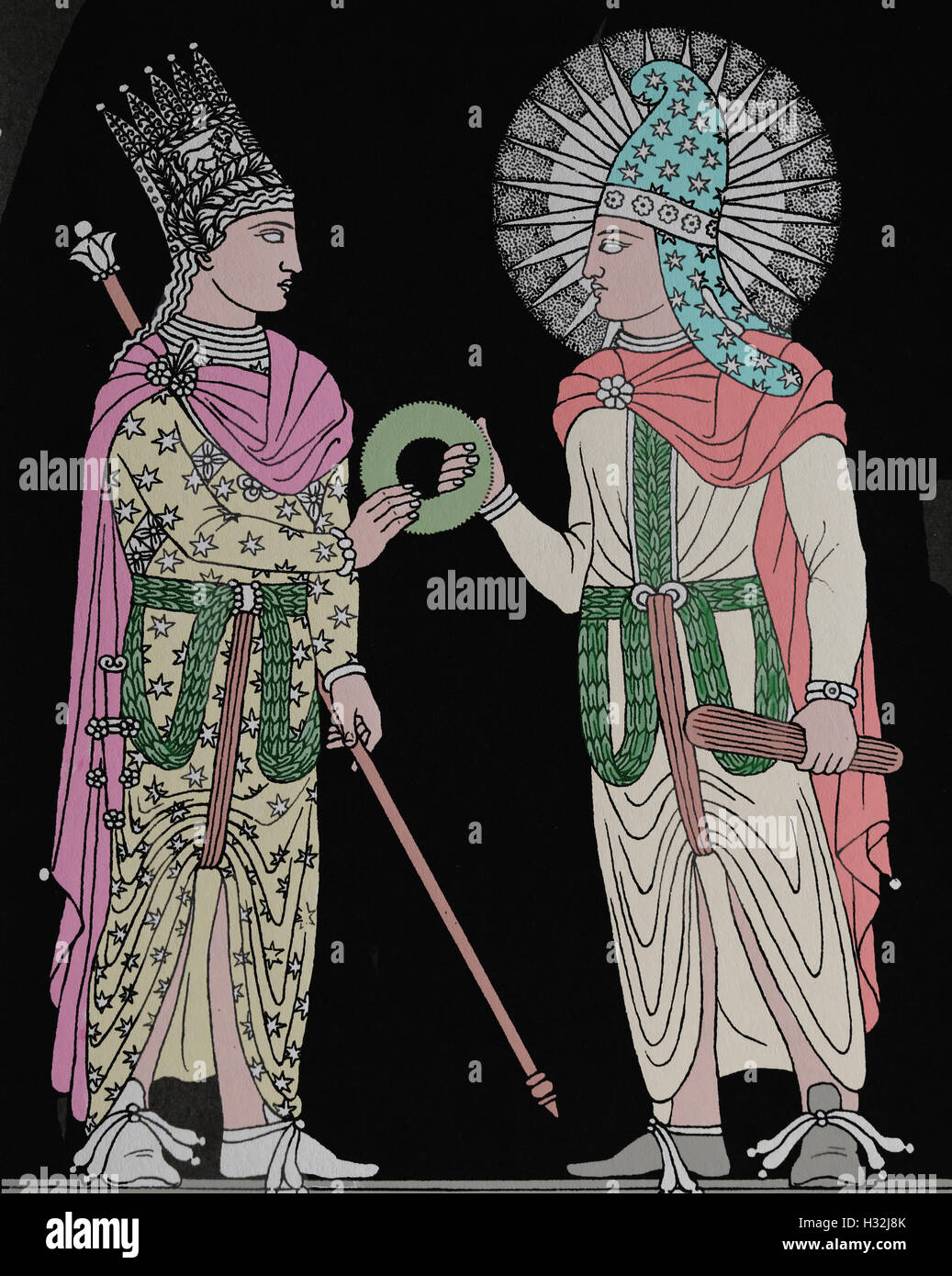 Vieux perse. Séleucides. L'État hellénique. 312 BC-63 BC. J'Antiochus ...