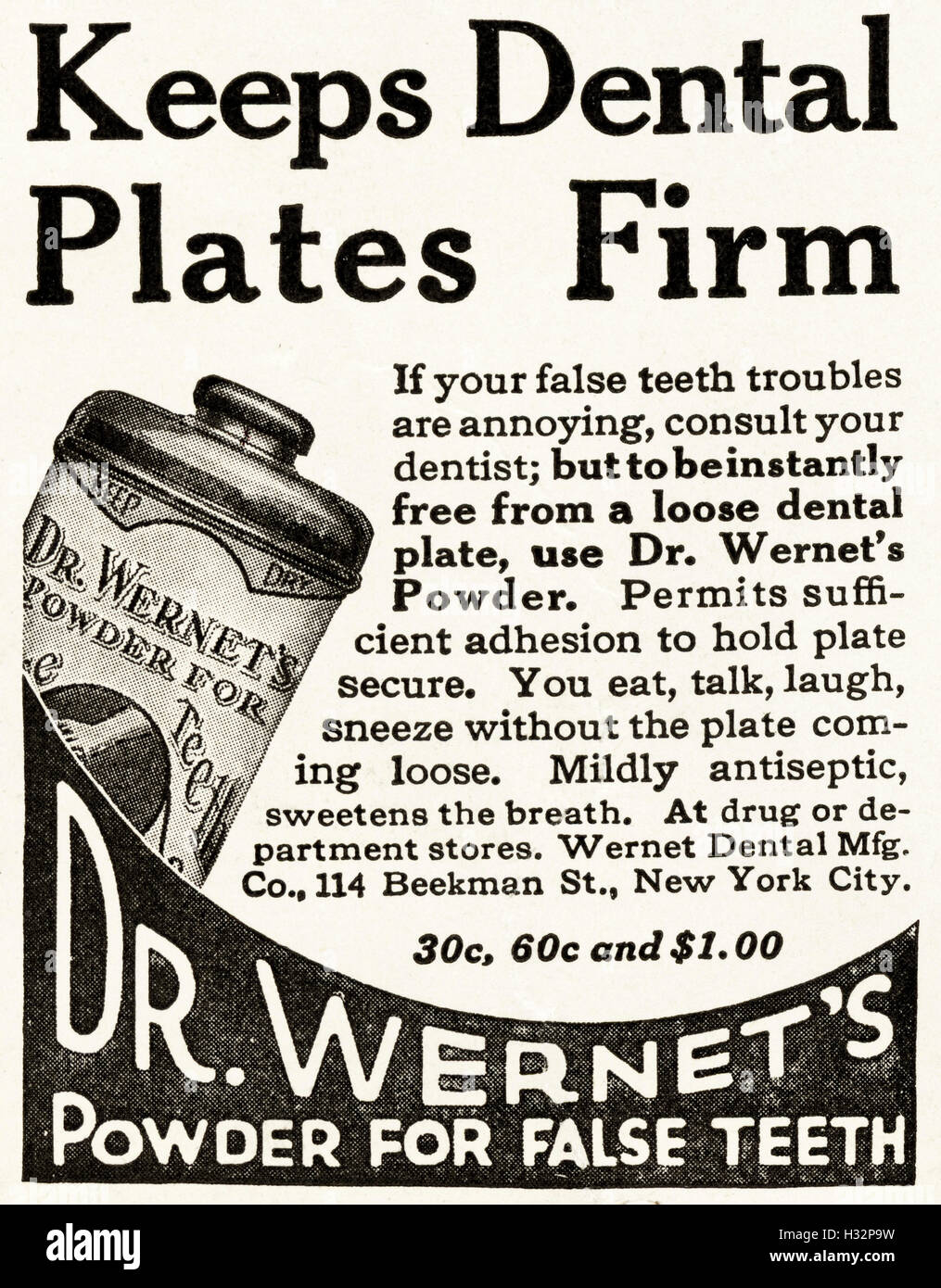 1920 Annonce de l'original old vintage magazine américain années 20 ...