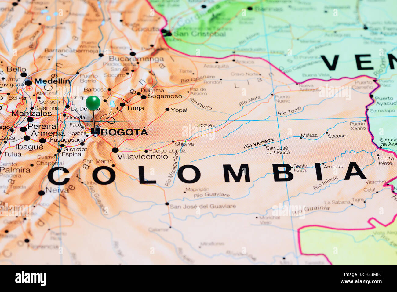 Carte de bogota Banque de photographies et d’images à haute résolution ...