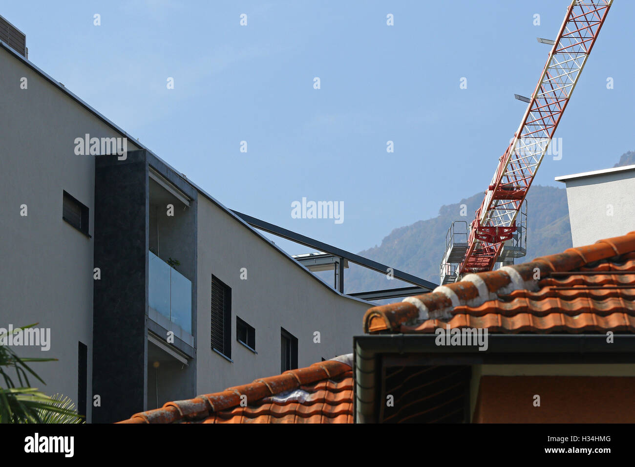 Vieille grue de chantier Banque de photographies et d’images à haute ...