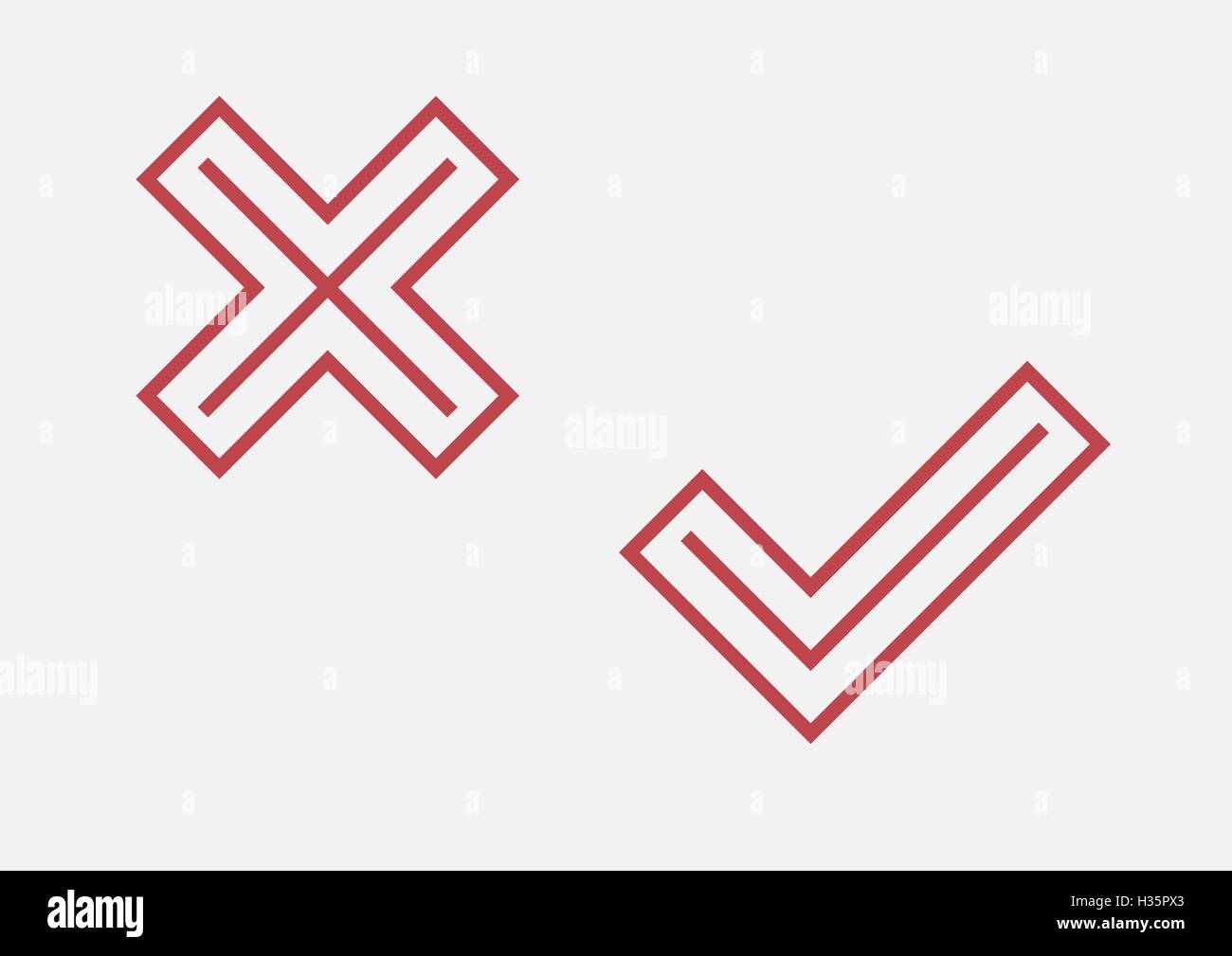 Signe de la croix rouge Banque d'images vectorielles - Alamy