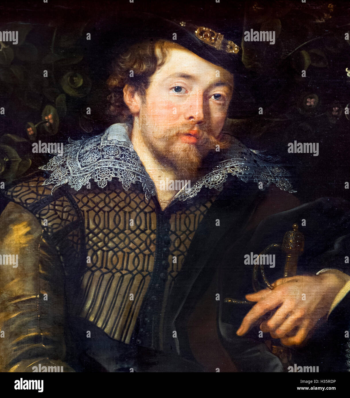 L'auto-portrait du peintre Peter Paul Rubens (1577-1640), tirée d'une ...