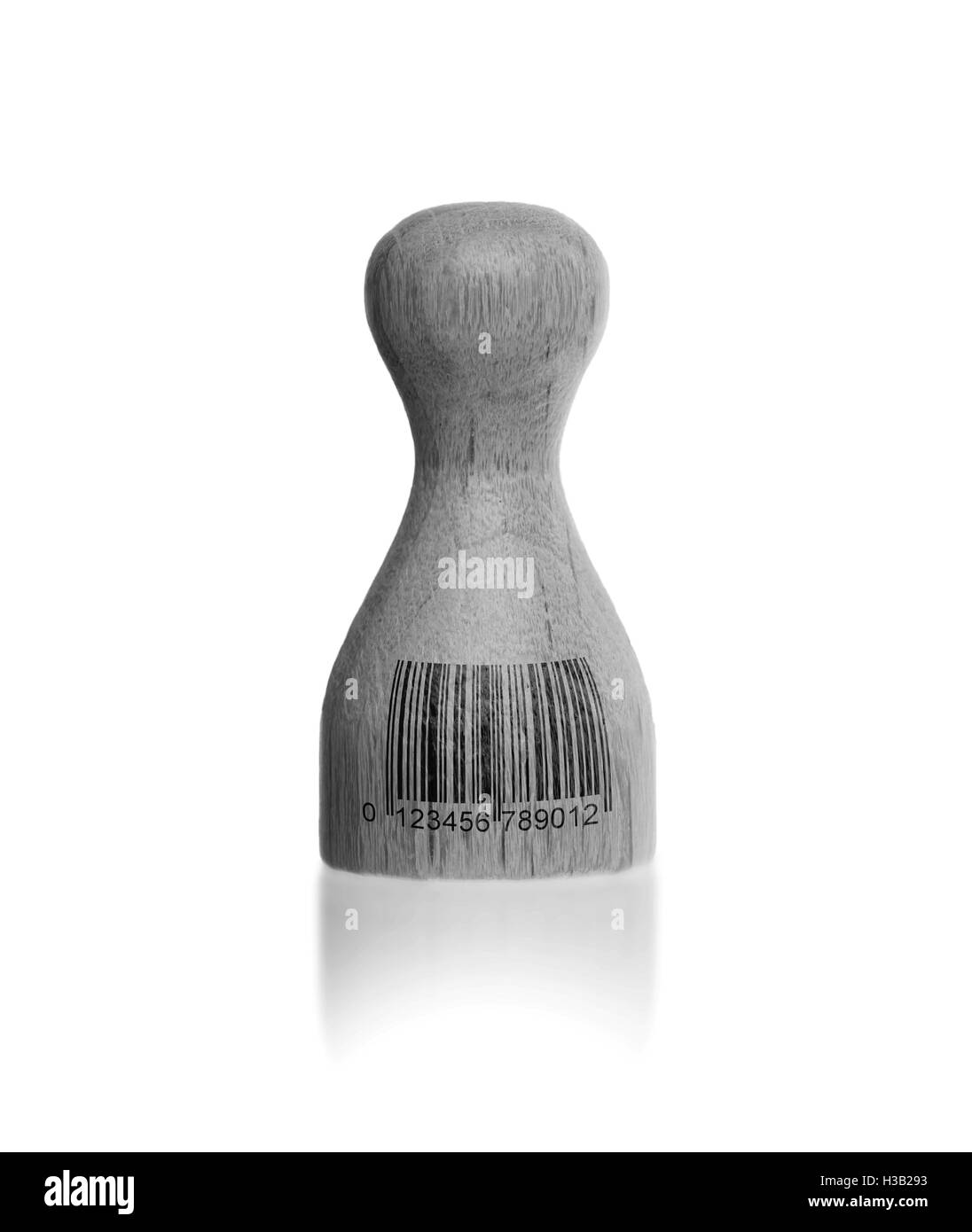 Pions jeu de dames Banque d'images noir et blanc - Alamy