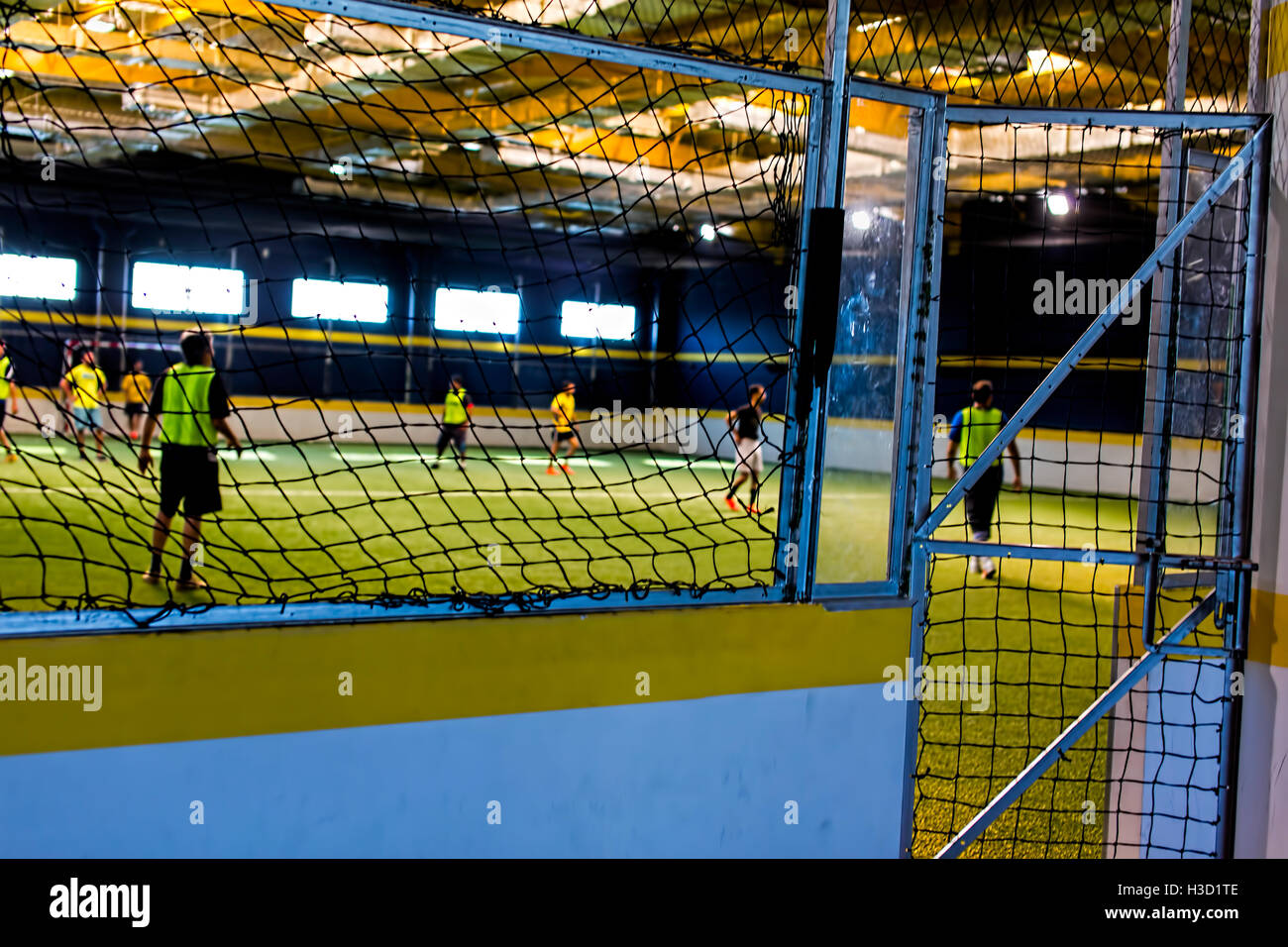 Indoor football pitch Banque de photographies et d’images à haute ...