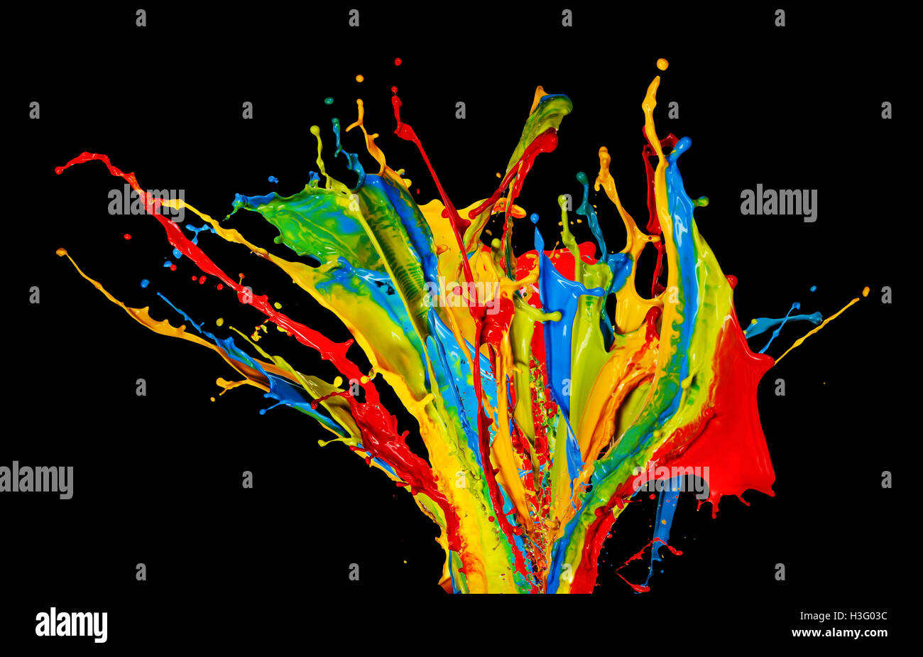 Black colour splash Banque de photographies et d’images à haute ...