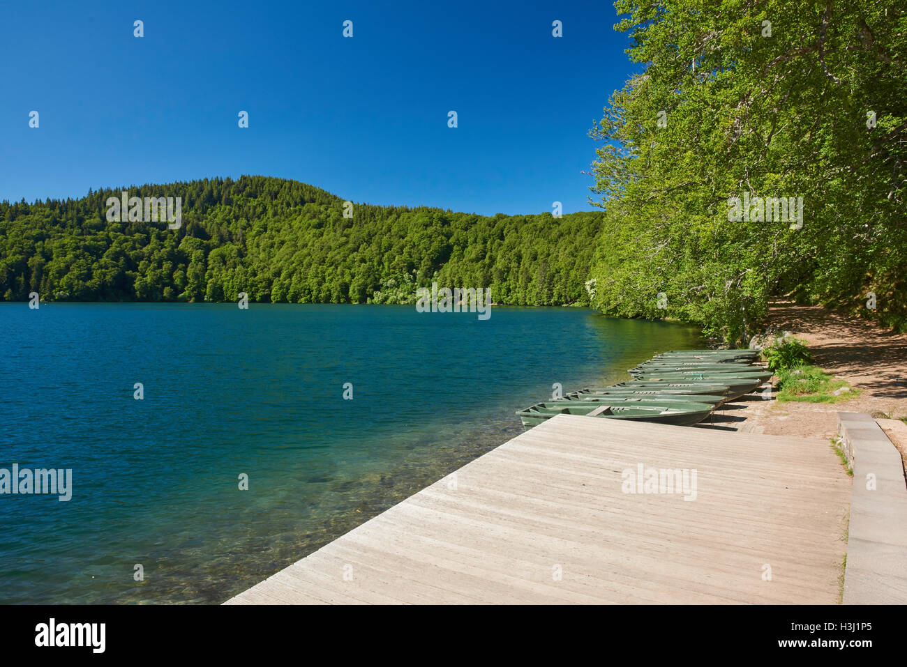 Lac de pavin Banque de photographies et d’images à haute résolution - Alamy
