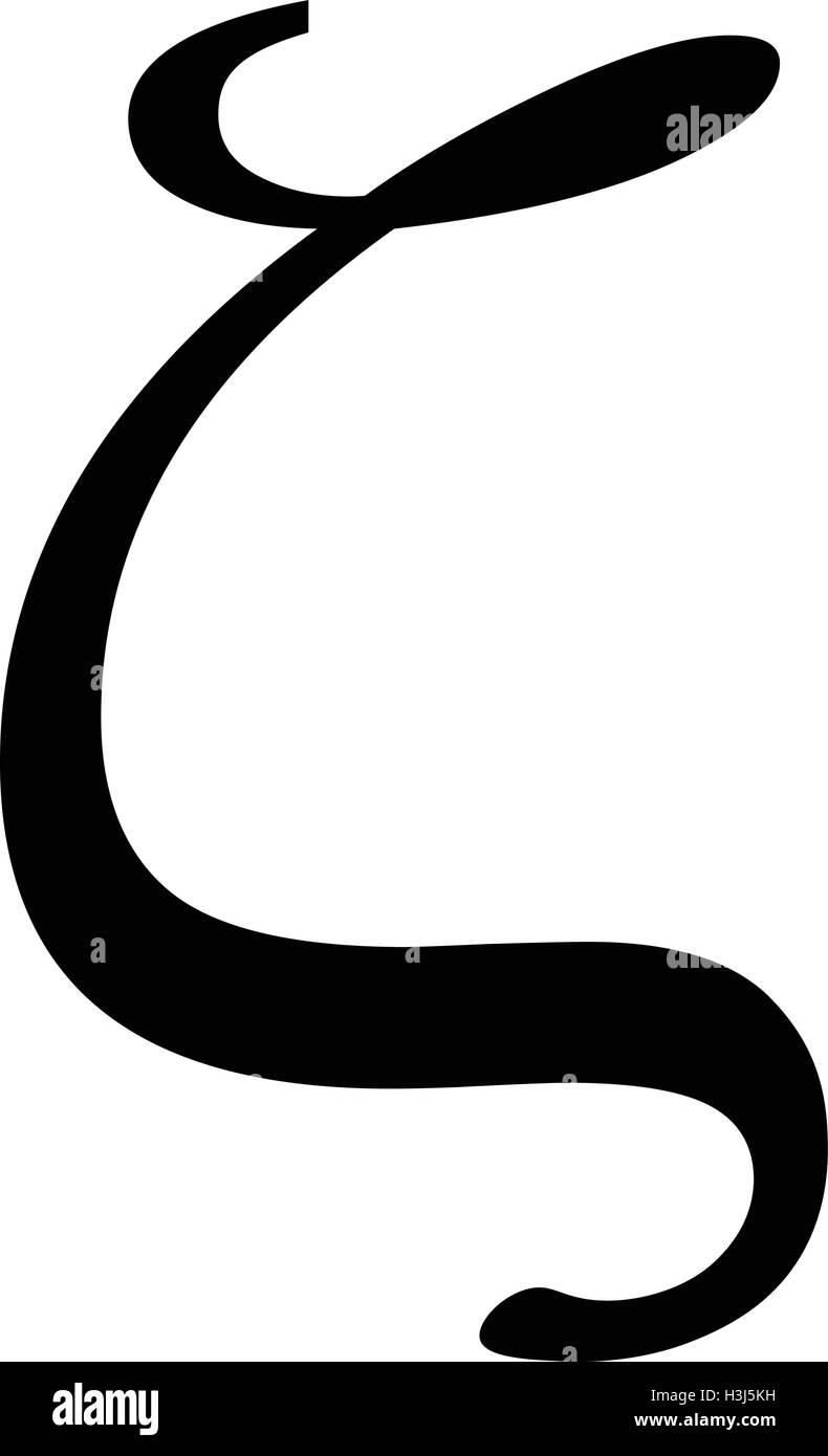 Lettre grecque zêta, icône symbole zeta vector illustration Image ...
