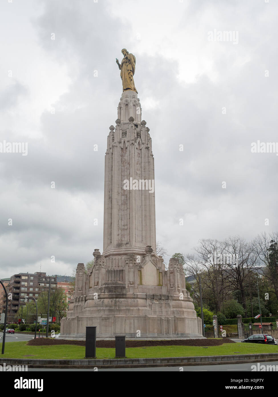 Statue du Sacré-Cœur de Jésus, Bilbao Photo Stock - Alamy