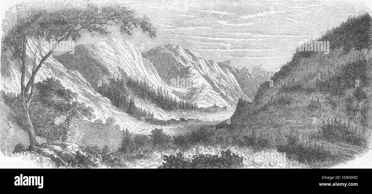 Côté vallée Banque d'images noir et blanc - Alamy