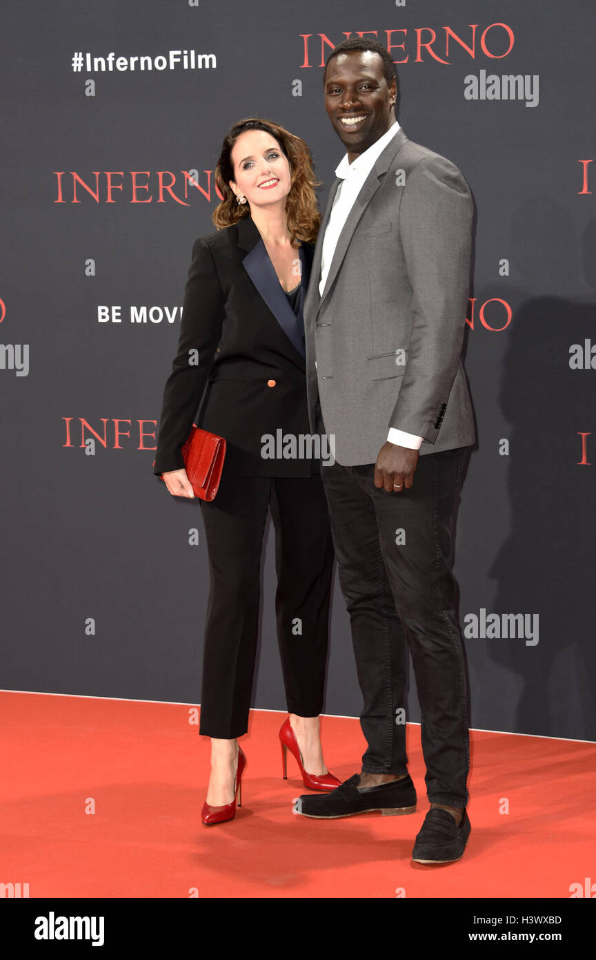 Berlin, Allemagne. 10 Oct, 2016. Omar Sy et son épouse Hélène Sy ...