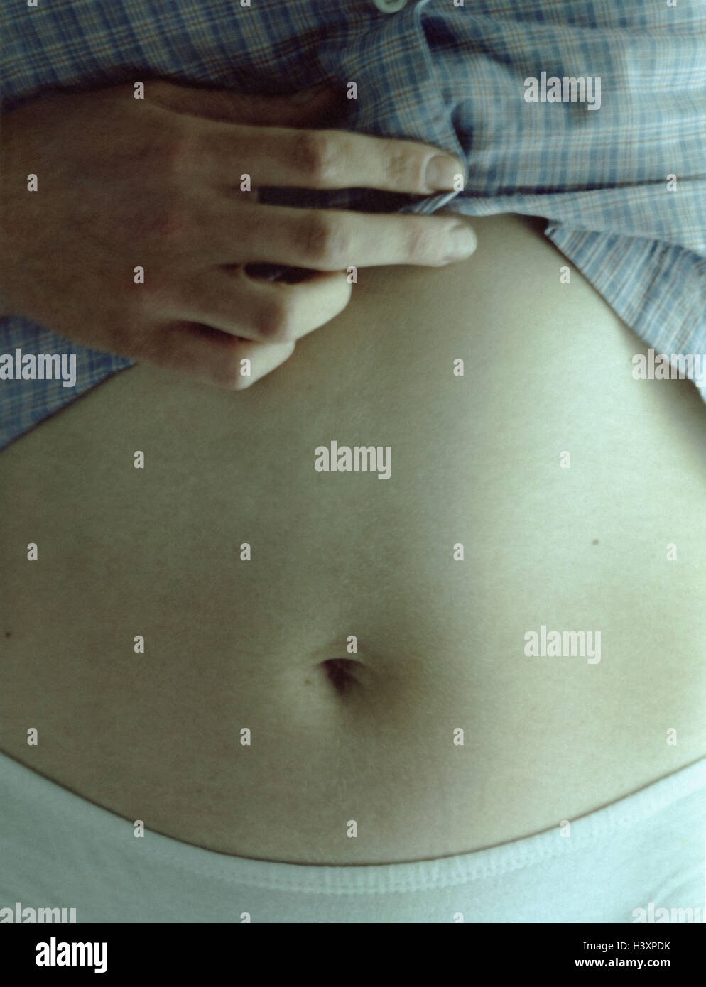 Par contre, l'homme, de l'abdomen, le nu, point, ventre-boutons ...