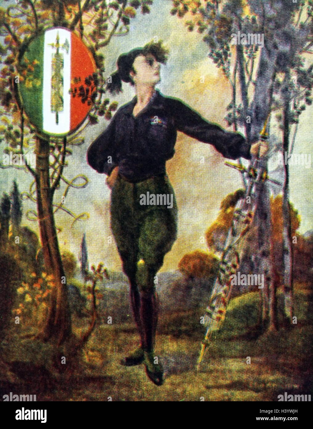 Affiche de propagande fasciste italie Banque de photographies et d ...